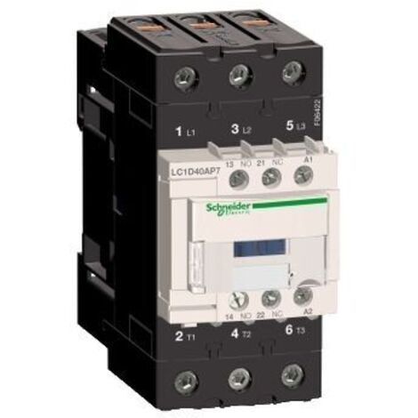 Contactor de potencia TeSys D 3P AC-3 40A bobina 230V AC LC1D40AP7 de ...