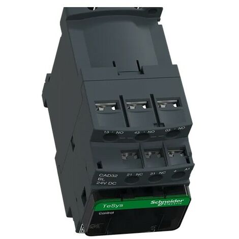 Contactor de potencia TeSys CAD-32 3NA+2NC 10A bobina 24VCC CAD32BL de ...