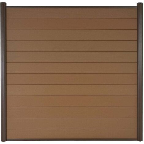 [NEUWERTIG] WPC-Sichtschutz Savoie, Windschutz Zaun, Alu Premium ...