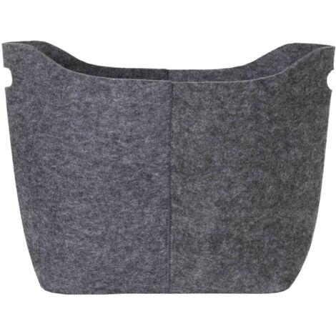 [NEUWERTIG] Filzkorb HHG-244, Holzkorb Korb Filztasche ...