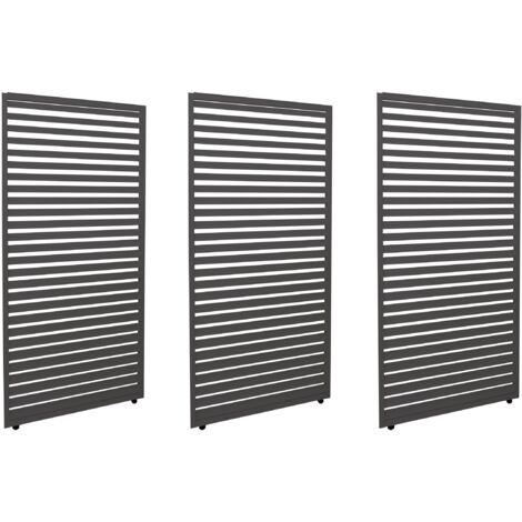 [NEUWERTIG] 3er-Set Aluminium Paneele für Pergola HHG-497 ...