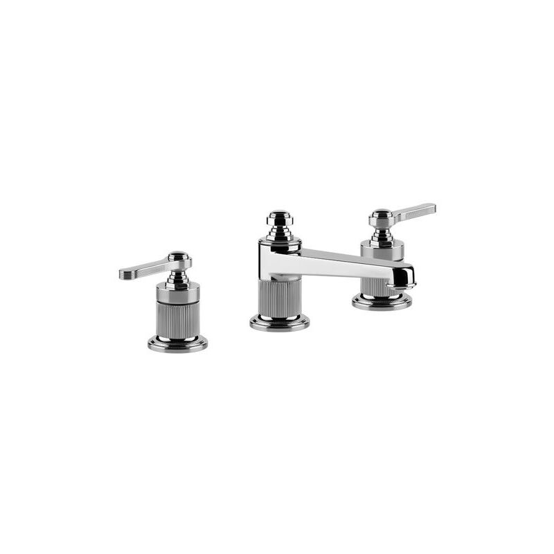 Gessi Venti20, robinetterie de lavabo à 3 trous, saillie 134mm,
