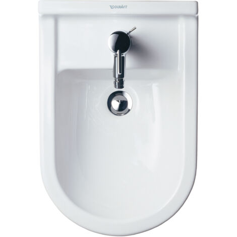 Duravit Starck 3 - Bidet sur pied avec trop-plein, blanc 2230100000