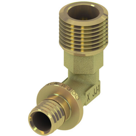 TECEflex Mamelon de transition coudé, laiton standard, 767516