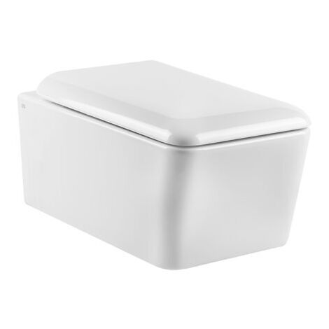 Gessi Rettangolo, set de WC, sans rebord, avec siège, blanc,