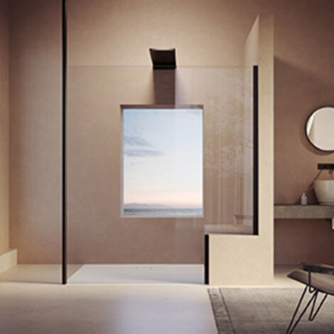 HÜPPE SolvaPro Paroi latérale seule, cadre partiel,