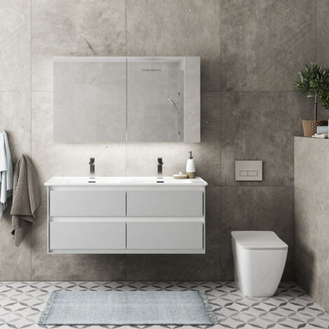 Ideal Standard Strada II lavabo double meuble 1240mm, 1 trou de