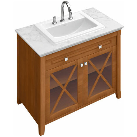 Villeroy und Boch Hommage lavabo à encastrer 7102A1 630x525mm, blanc ...