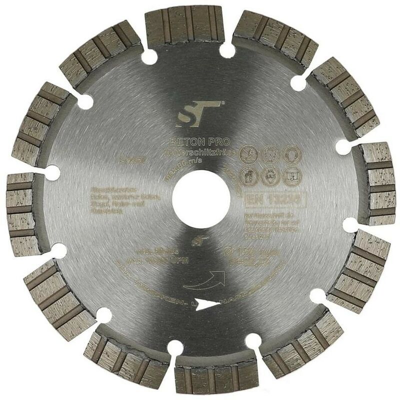 Disque diamanté universel Ø 150 mm avec segments de protection du noyau ...