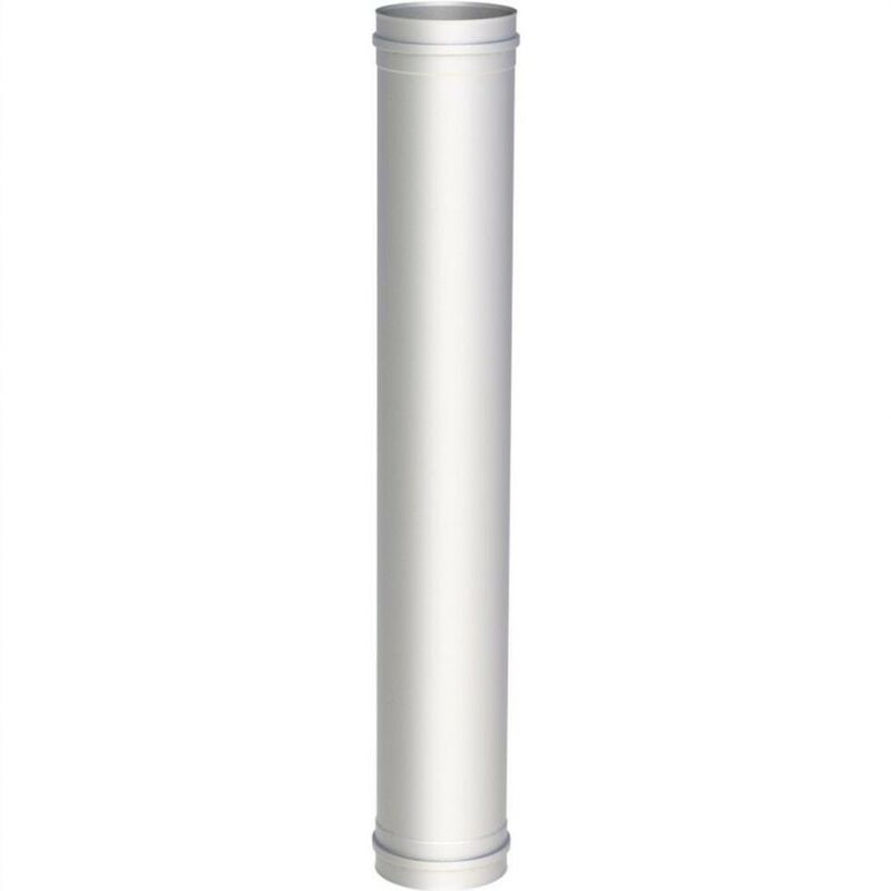 Conduit de fumées 130 x 1000 mm avec manchon double