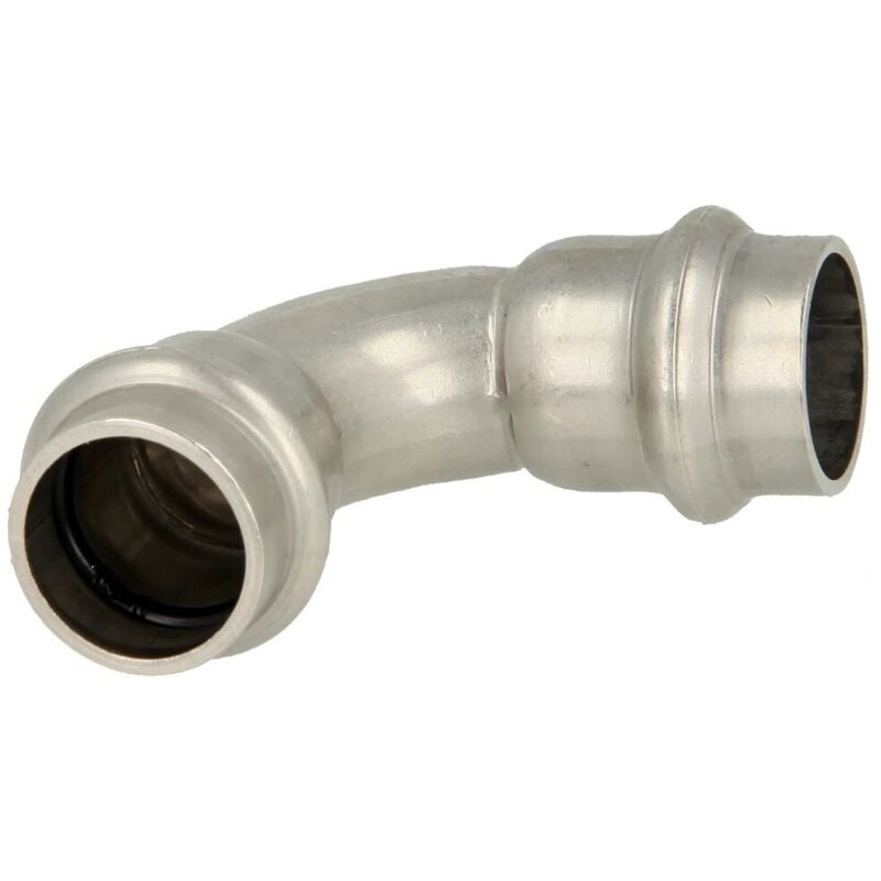 Raccord à sertir en inox coude 54 mm F/F contour V