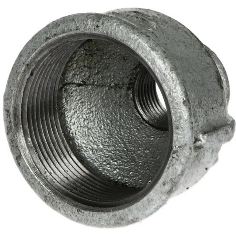 Raccord en fonte malléable manchon réduit 1 1/2’’ x 1/2’’ FF/FF