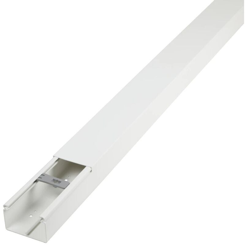 Goulotte électrique 60 x 88 x 2000 mm avec perforation du fond et couvercle