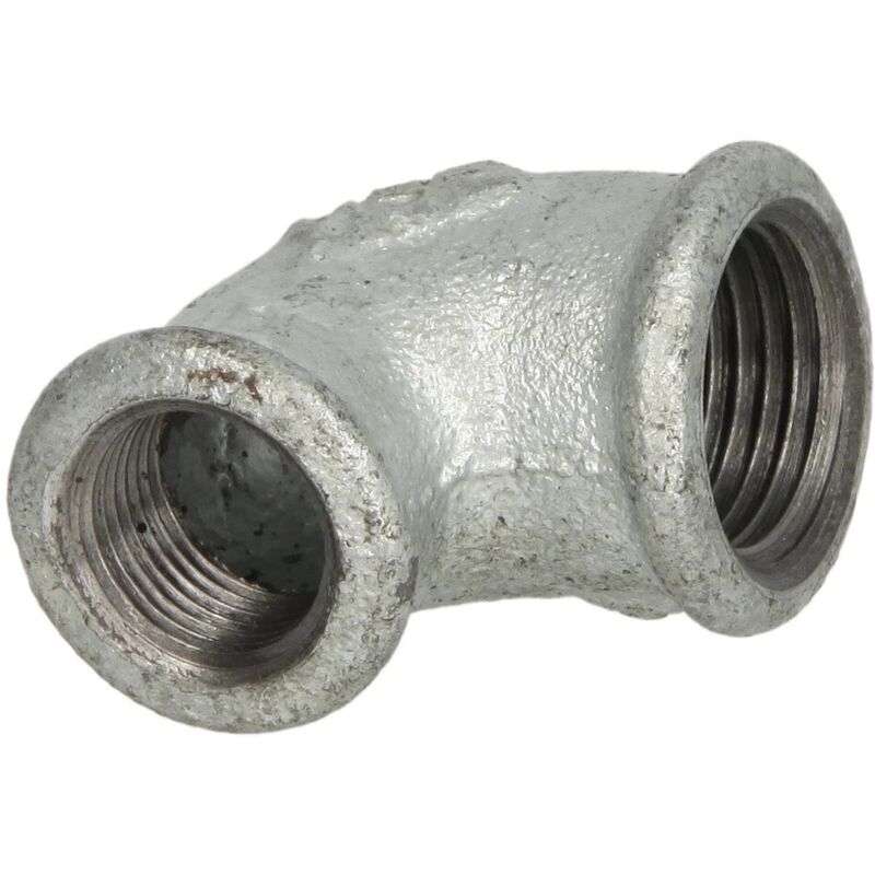 Raccord en fonte malléable coude réduit 1 1/2’’ x 1 1/4’’ FF/FF