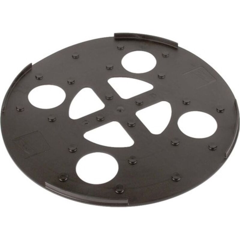 Plaque de protection plastique diamètre 370 mm noir
