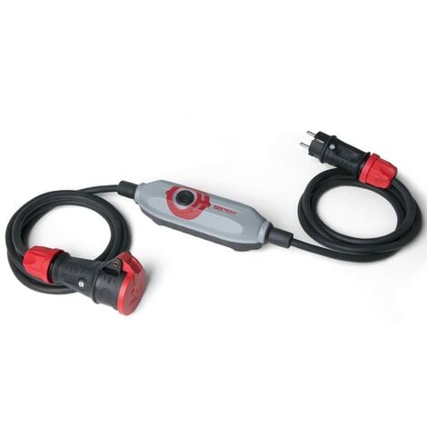 Câble de sécurité avec disjoncteur différentiel PRCD-S+