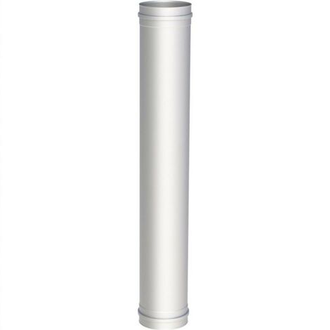 Conduit de fumées 130 x 1000 mm avec manchon double