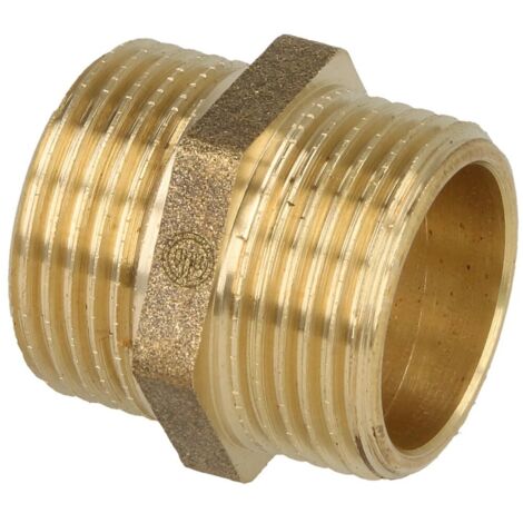 Nipple double 3/4’’ hexagonal laiton nu