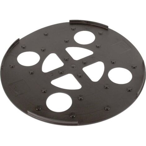 Plaque de protection plastique diamètre 370 mm noir