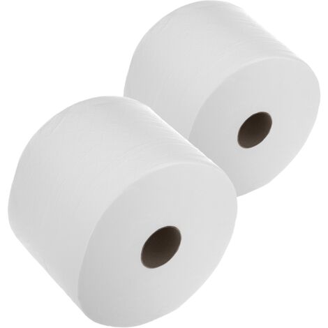 PrimeMatik - Industrial double layer paper roll 2 units