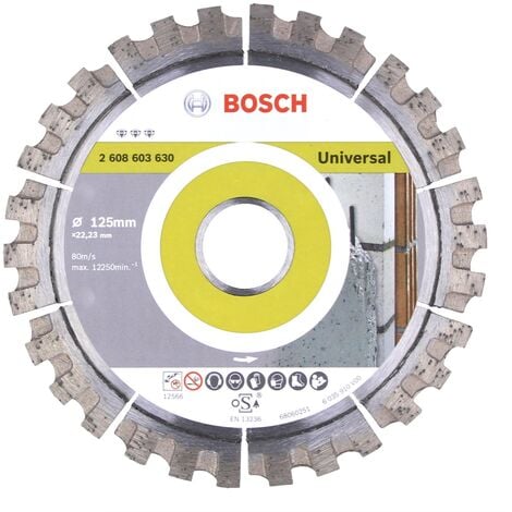 Bosch Best for Universal Disco da taglio diamantato 125 x 22,23 mm ( 2608603630 )