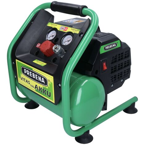 Prebena VITAS 100-AKKU Compressore 5 l 8 bar 18V CAS Brushless Solo - senza batteria, senza ...