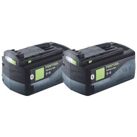 Batteria Festool 2x BP 18 Li 5,0 ASI 18 V 5,0 Ah / 5000 mAh Li-Ion ( 2x ...