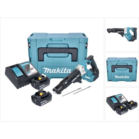 Makita DFR551RMJ Avvitatore automatico a batteria 25-55mm Brushless 18V ...