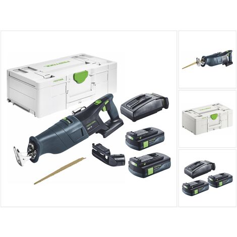 Festool RSC 18 EB-Basic Sega a nastro a batteria 18 V Brushless + 2x ...