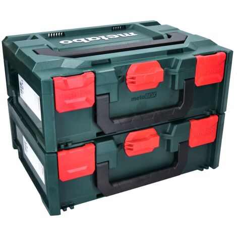 Metabo metaBOX 145 Set: 2x scatole 396x296x145mm, sistema impilabile ...