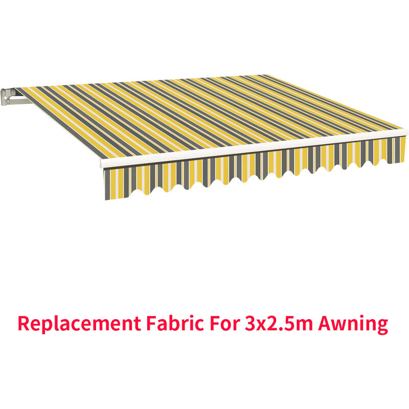 Greenbay 3 x 2.5m Garden Patio Outdoor Awning Sun Shade Shelter Canopy ...