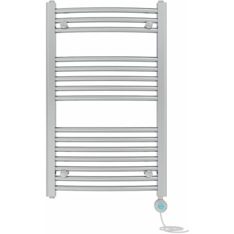 Pre-filled Electric Curved Heated Towel Rail Radiator Thermostatic ...