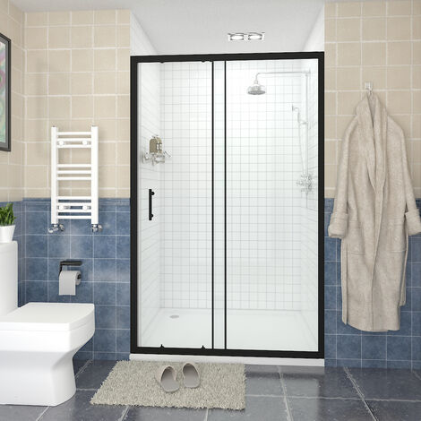 NRG Sliding Shower Door Enclosure Walk In Glass Screen Panel Matte ...