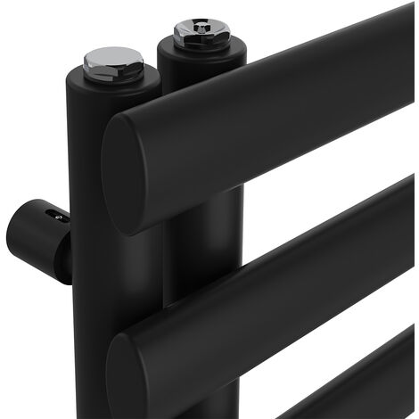 Designer Oval Column Heated Towel Rail Bathroom Ladder Radiator ...