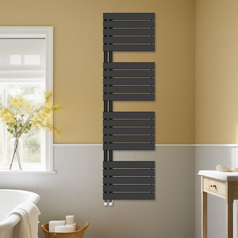 Designer Heated Towel Rail Radiator Modern Bathroom Flat Panel Warmer ...