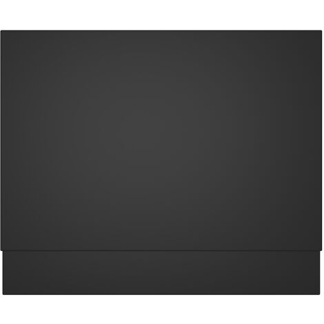 Bathroom Wooden MDF Bath Panel Matt Black Easy Cut 700mm End Panel