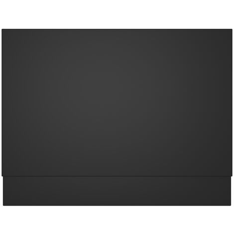 Bathroom Wooden MDF Bath Panel Matt Black Easy Cut 750mm End Panel