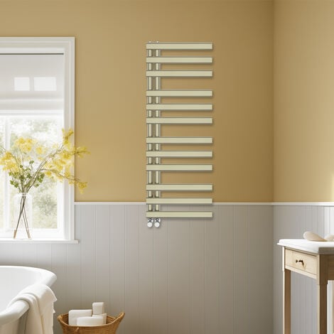 Designer Oval Column Heated Towel Rail Bathroom Ladder Radiator ...