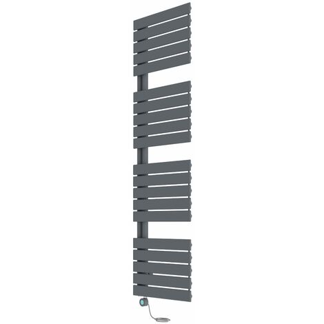 Electric Prefilled Heated Towel Rail Flat Panel Thermostatic Heating ...