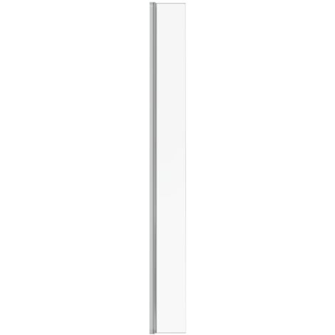 Chrome Walk In Shower Enclosure Wet Room Glass Screen Return Panel ...
