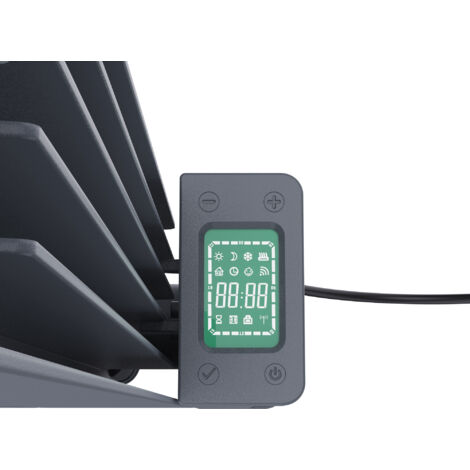 Electric Oil Filled Radiator Thermostat WiFi Timer Wall Mounted ...
