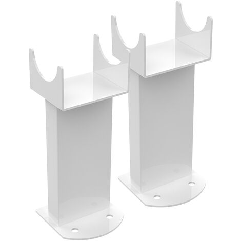 White Floor Mounting Feet Legs for Flat Panel Central Heating Designer ...