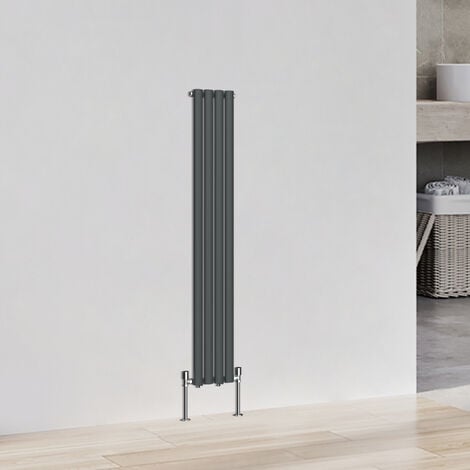 Vertical Tall Upright Oval Column Designer Radiator Central Heating ...