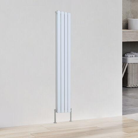 Flat Panel Radiator Vertical Tall Upright Central Heating White Double ...