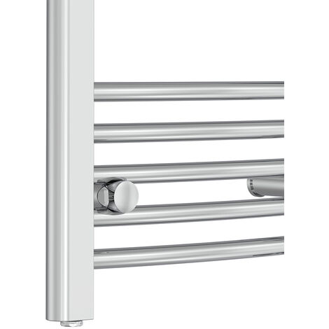 Prefilled Curved Electric Heated Towel Rail Chrome Radiator Manual ...