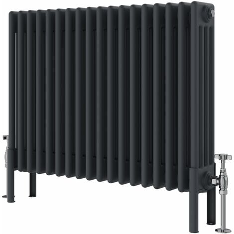 Traditional 4 Column Radiator Cast Iron Style Heating Rads Horizontal ...