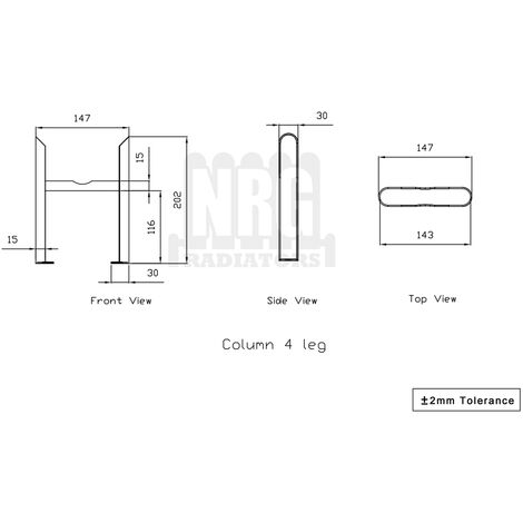 Traditional 4 Column Radiator Cast Iron Style Heating Rads Radiator ...
