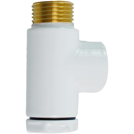 T Piece for Towel Rail radiator Heating Element Pipe Connector White