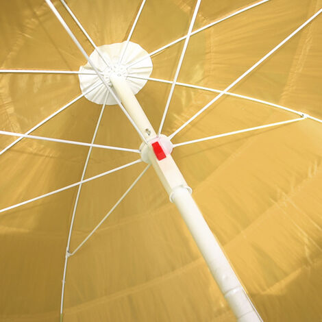 160CM Garden Hawaiian Parasol Tilt Mechanism Height Extendable Umbrella ...