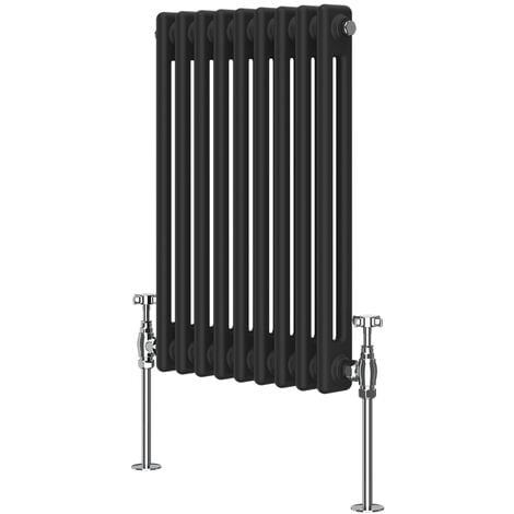 NRG Black 2 Column Traditional Cast Iron Style Horizontal Vintage ...